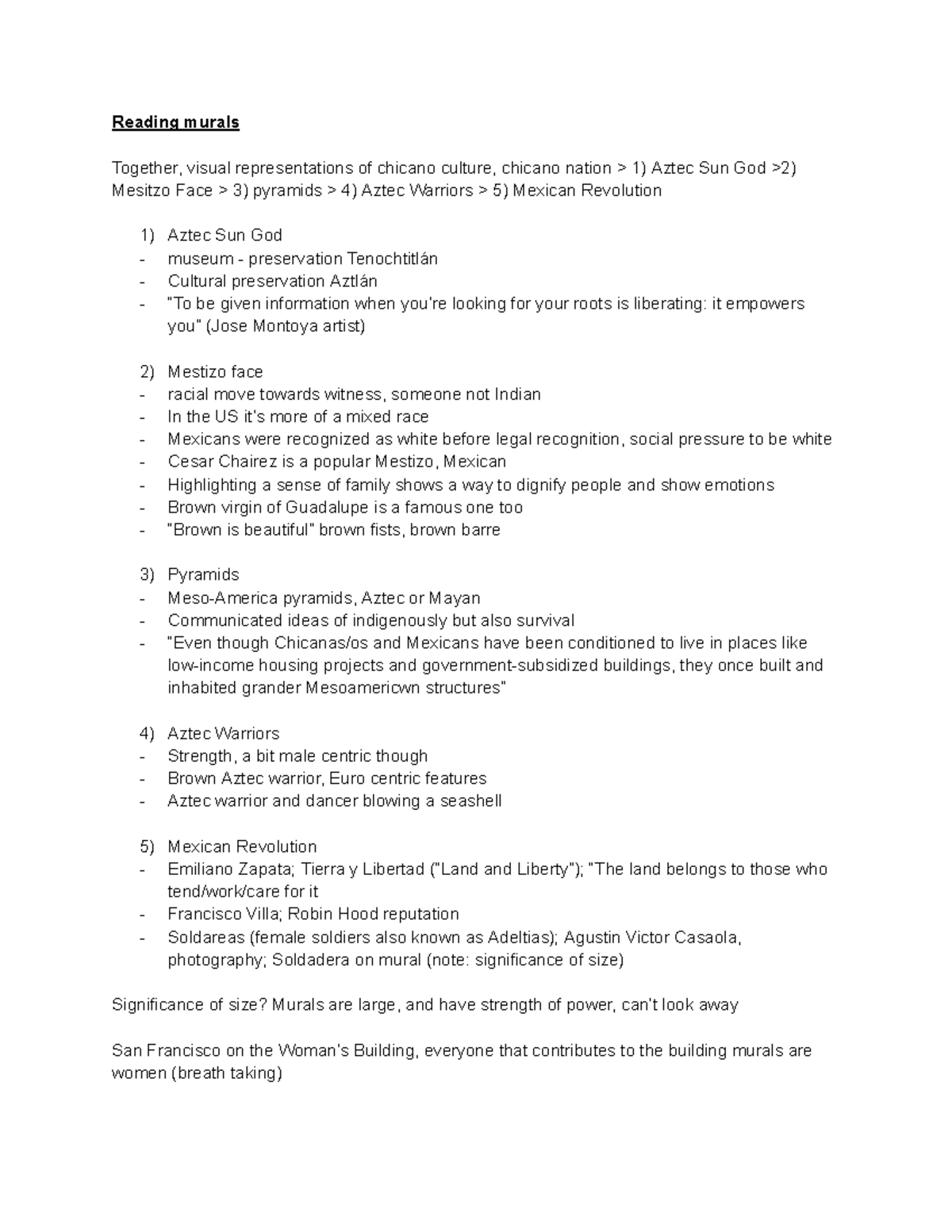 Chicanx Studies #10 - Reading murals Together, visual representations ...