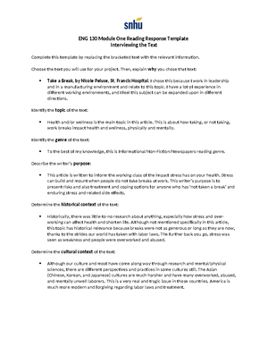 ENG 130 4-1 Thesis Template - ENG 130 Module Four Decision Tree ...
