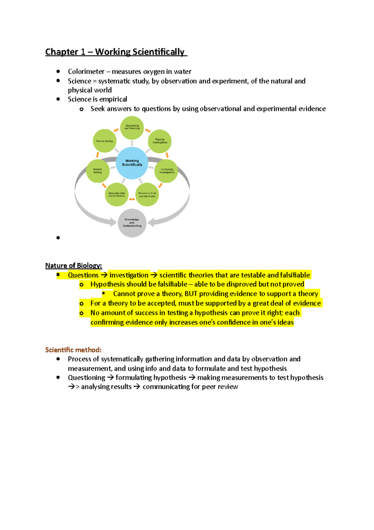 Chapter 1 - Chapter 1 – Working Scientifically Colorimeter – measures ...