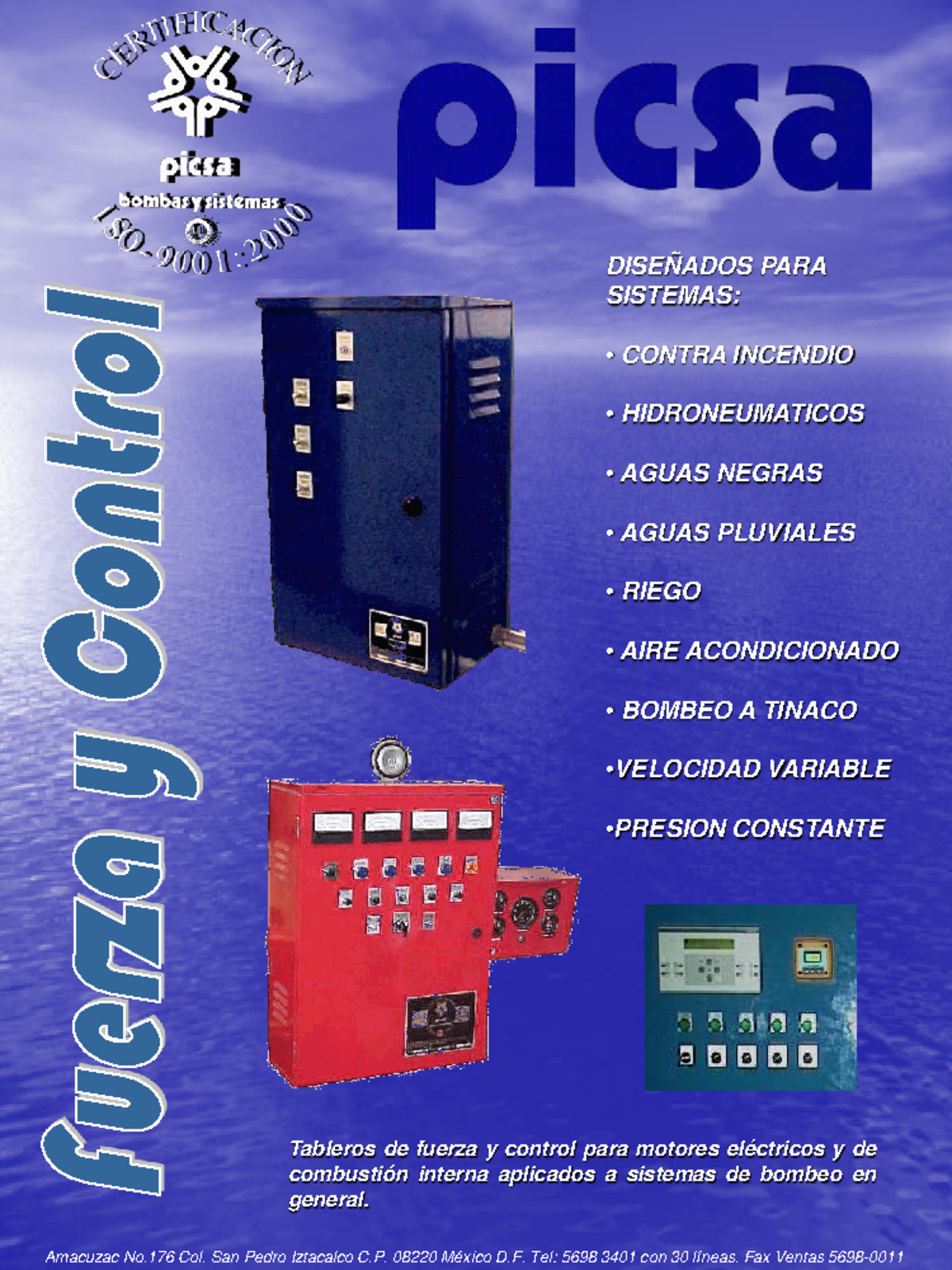 Tableros Picsa Brochure - Amacuzac No Col. San Pedro Iztacalco C. 08220 ...