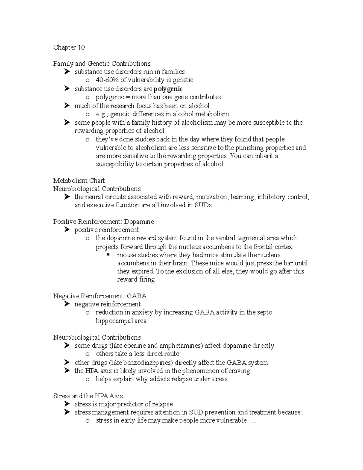 Chapter 10-summary - Summary Abnormal Psychology: an Integrative ...