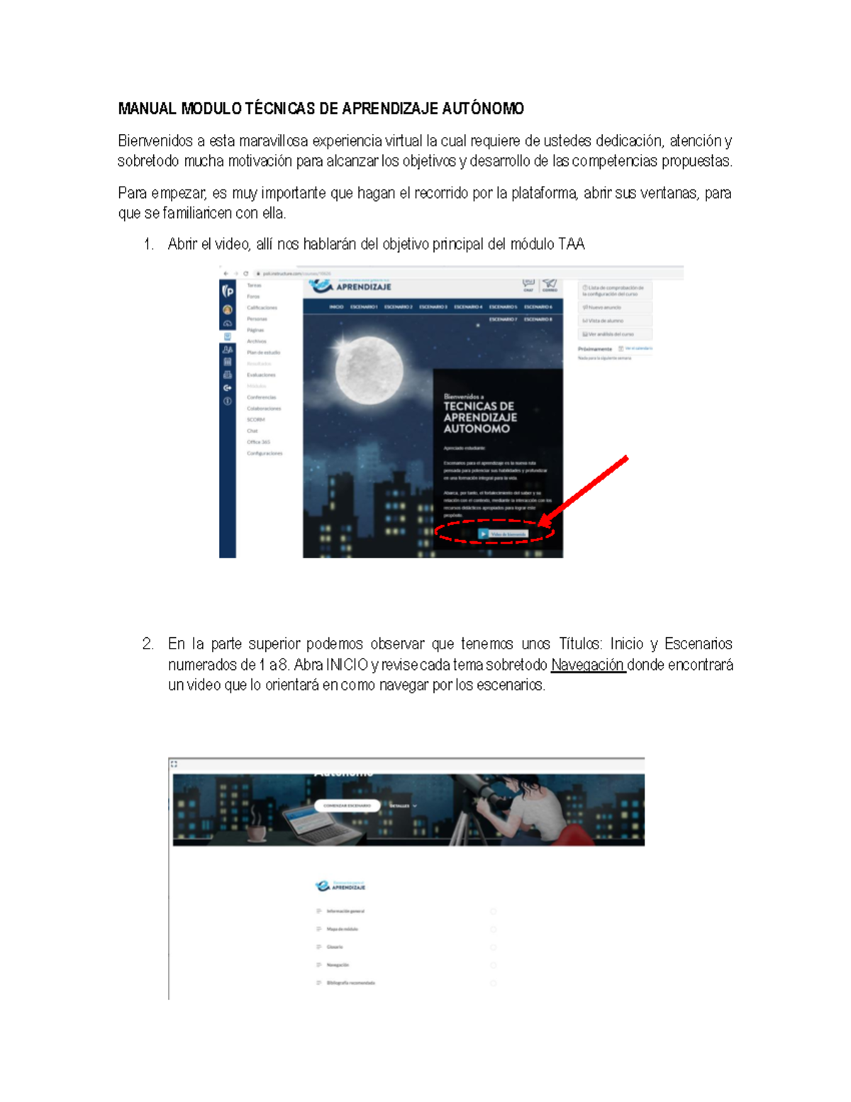 Manual Tecnicas DE Aprendizaje Autonomo - MANUAL MODULO T.. DE APRENDIZAJE AUT”NOMO Bienvenidos ...