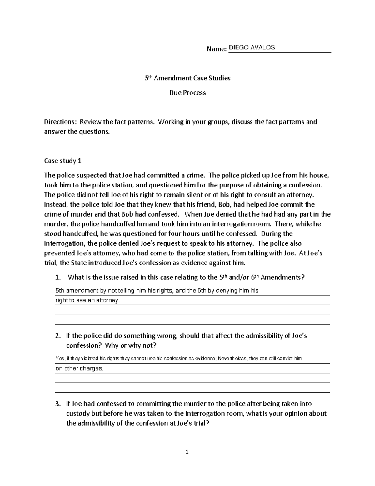 5th A - Class Material - 1 Name: ____________________________ 5 th ...