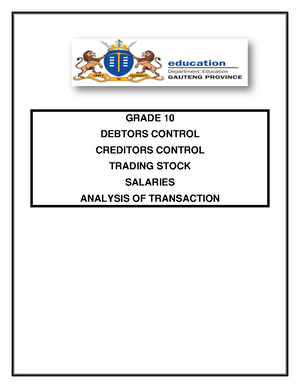 2024 Term 1 Fin Lit Grade 9 Teacher guide - Financial Literacy Workbook ...