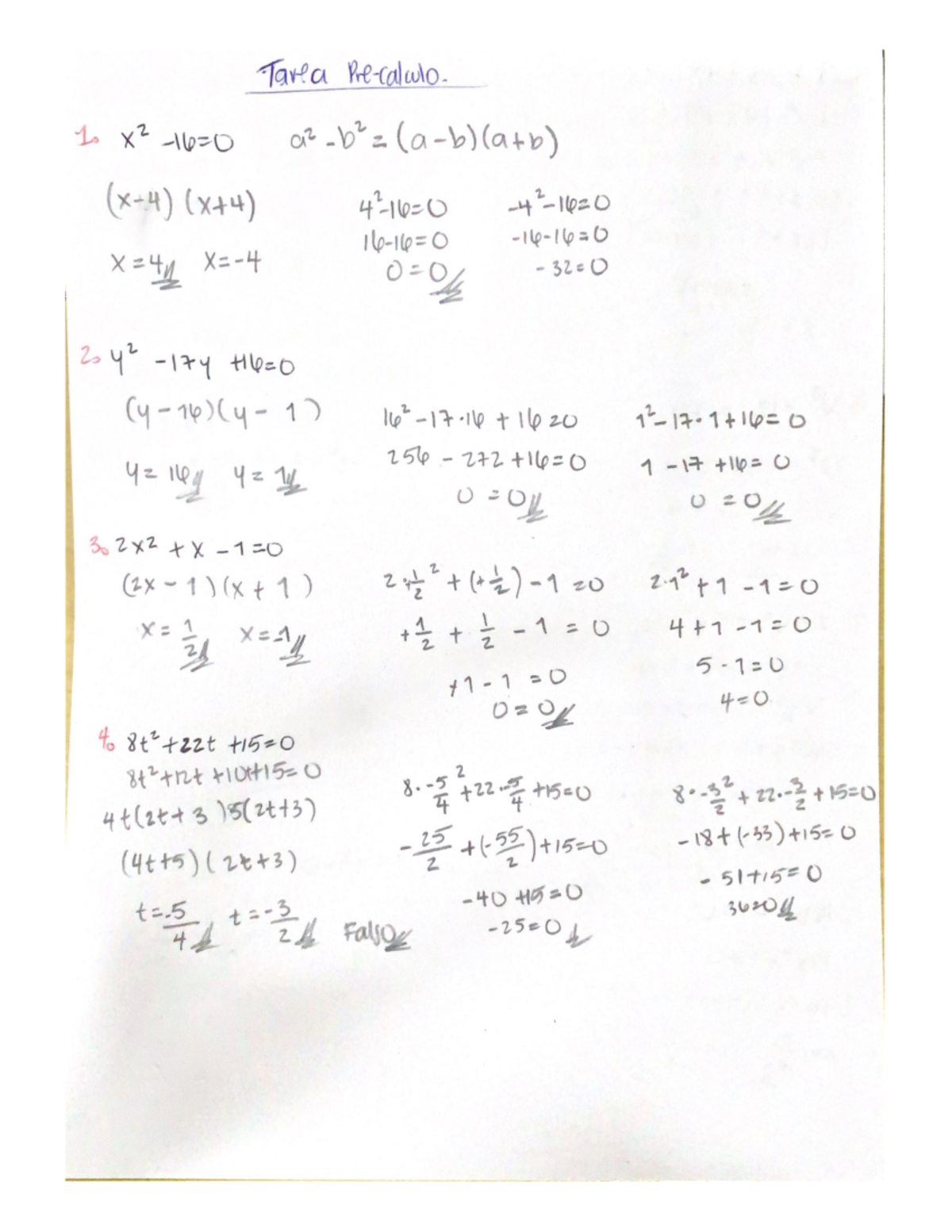 ecuaciones lineales - Precalculo - Studocu