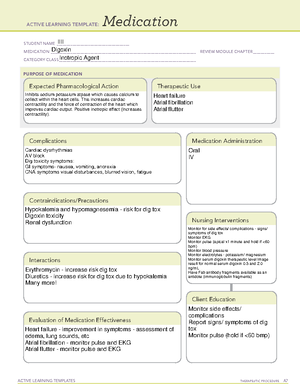 Atorvastatin-1 - Atorvastatin - ACTIVE LEARNING TEMPLATES THERAPEUTIC ...
