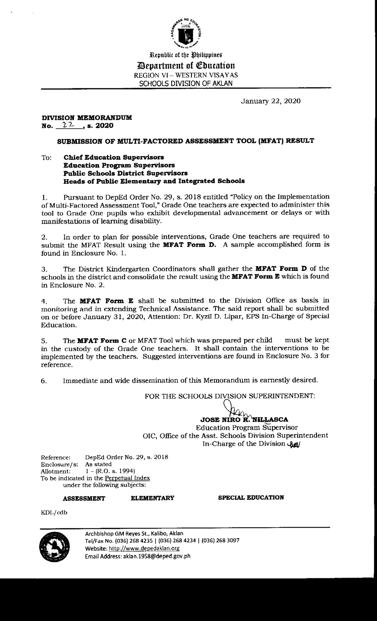 Submission of multi factored assessment tool mfat 0123202014 1936 ...