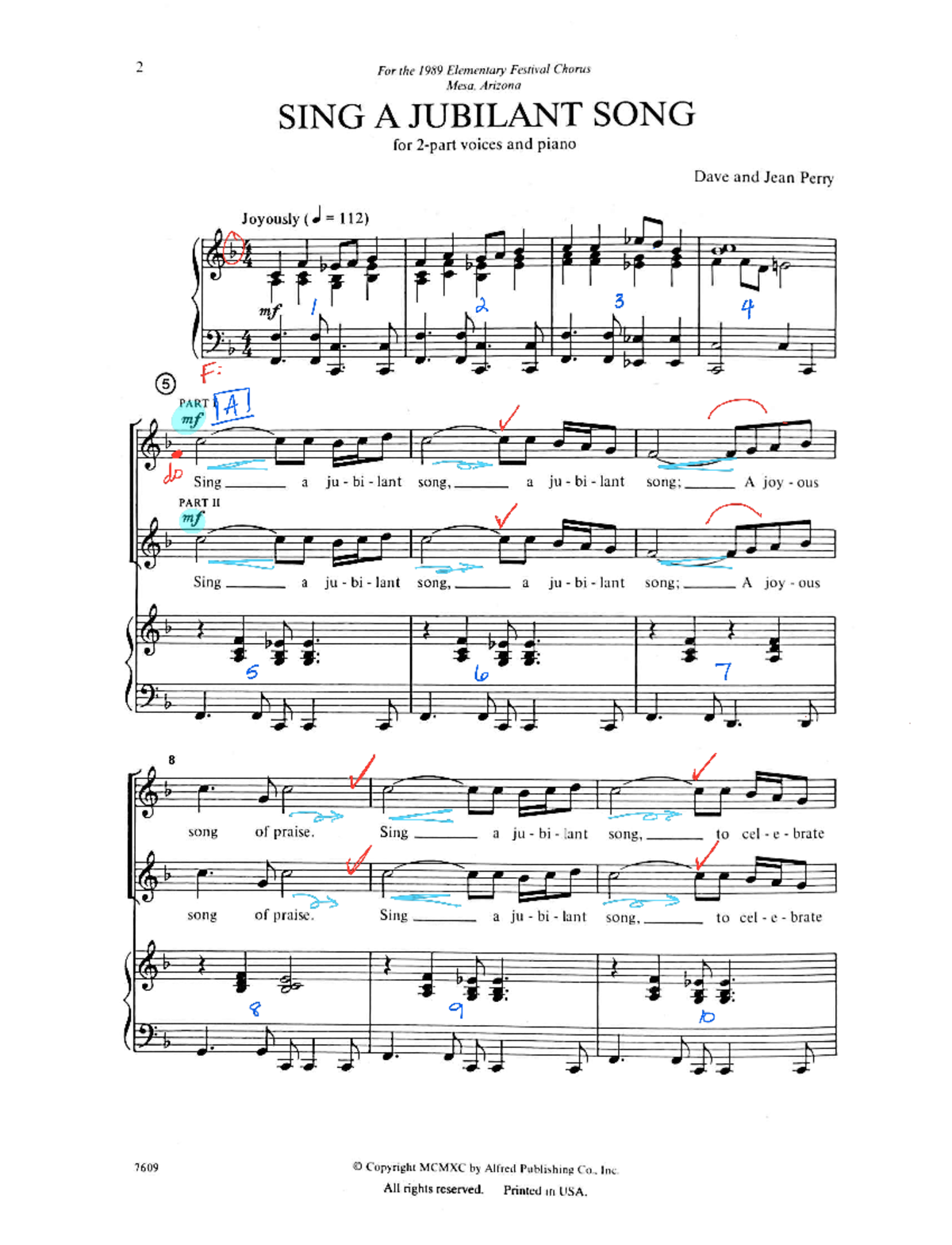 Sing a Jubilant Song - Music - Studocu