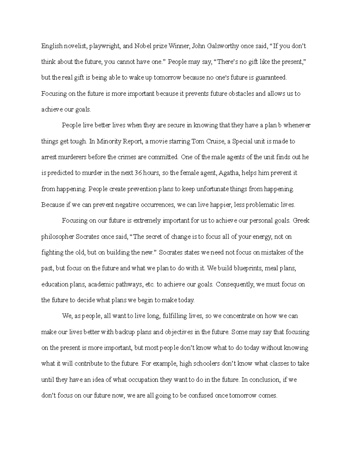 Final draft B - Complete essay - English novelist, playwright, and ...