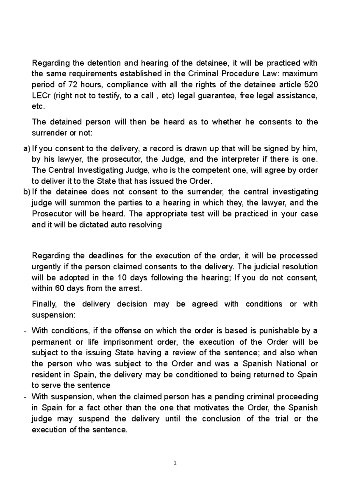 Lesson 5-9 basic management and business - Regarding the detention and ...