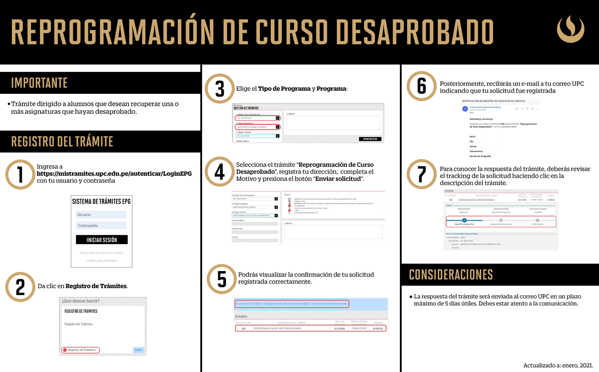 Como solicitar la reprogramacion de un curso desaprobado ...