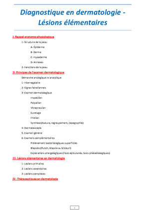 Leishmaniose cutanée - Leishmaniose cutanée I- Introduction et ...