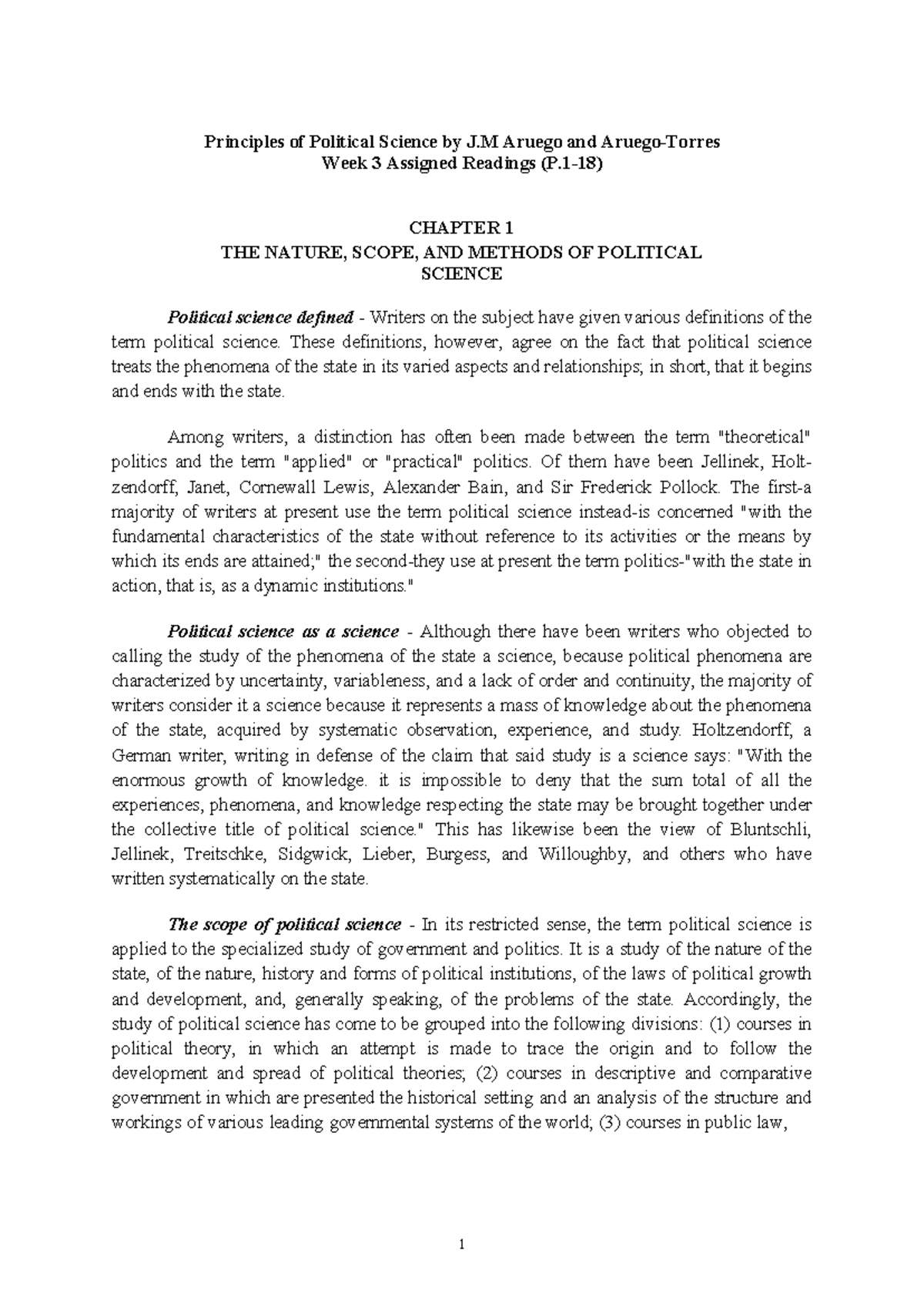 Principles OF Political Science BY Aruego 2 - Principles of Political ...