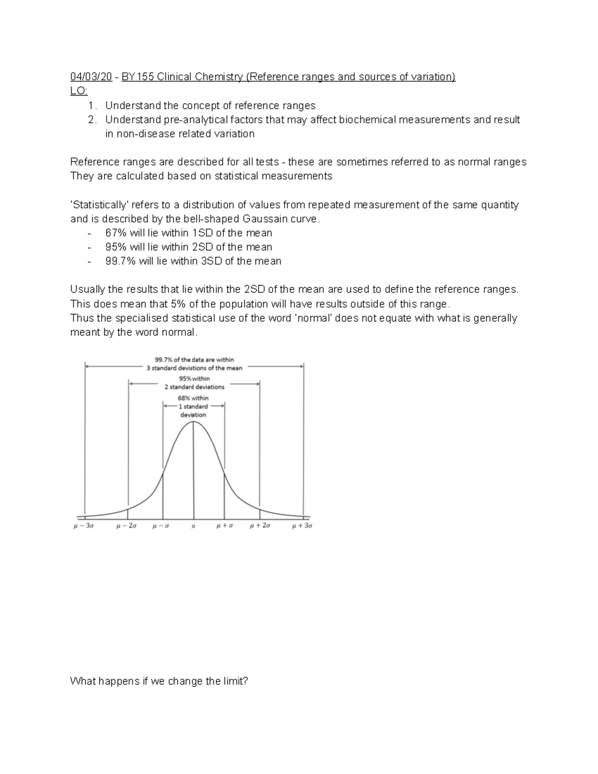 04 03 20 - BY155 Clinical Chemistry (Reference ranges and sources of ...