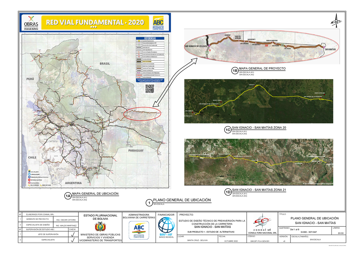 PLANO DE LA RED VIAL FUNDAMENTAL DE BOLIVIA AÑO 2020 - © 2022 Microsoft ...