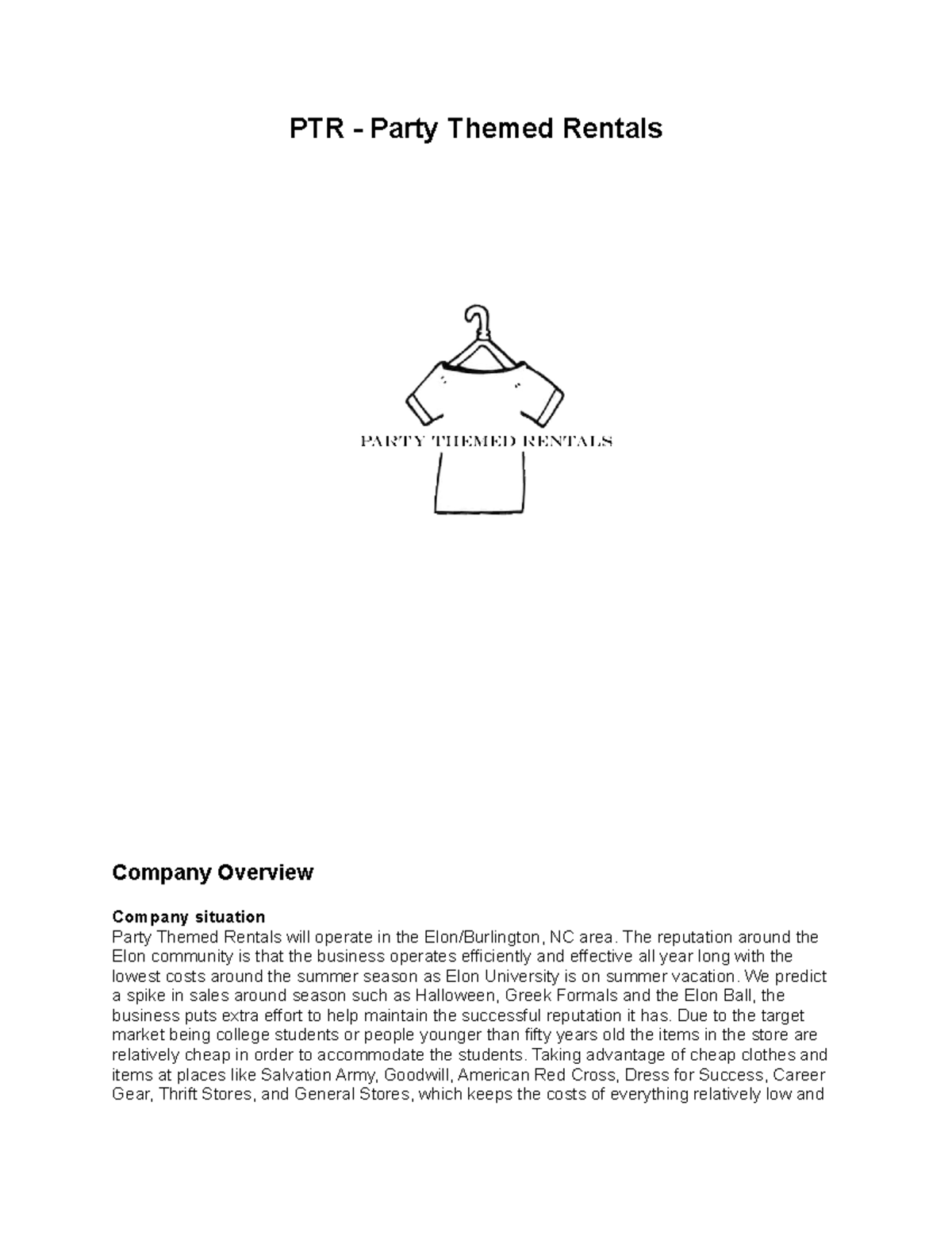 PTR party theme rentals project mkt - PTR - Party Themed Rentals ...