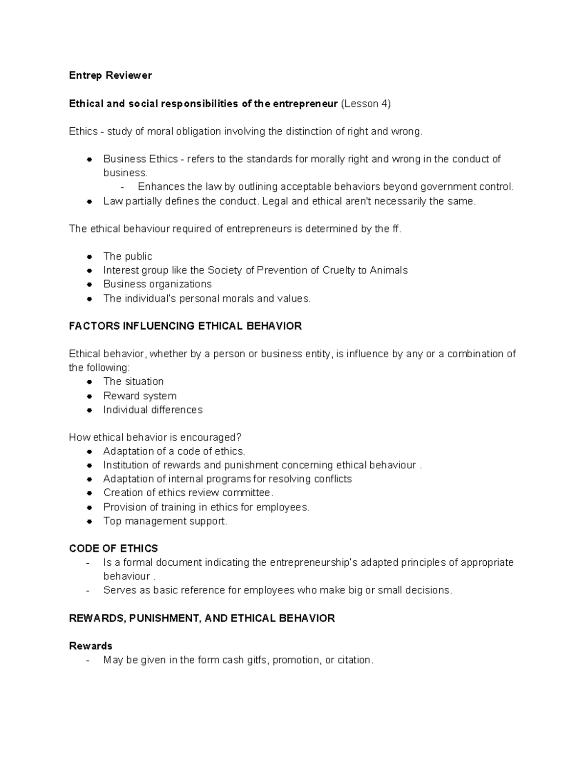 Entrep-Reviewer - All you need is here - Entrep Reviewer Ethical and ...