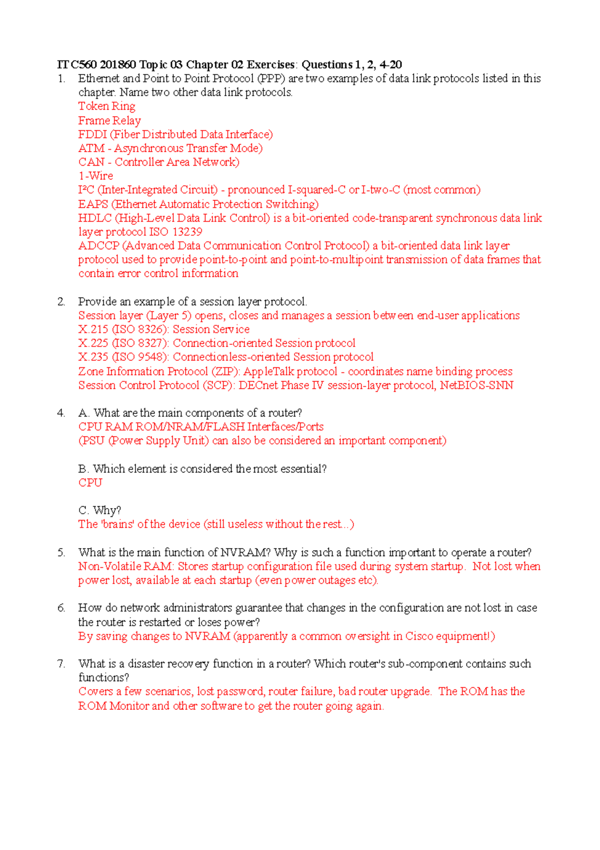 ITC560 Tutorial W05 T03 C02 Solutions - ITC560 201860 Topic 03 Chapter ...