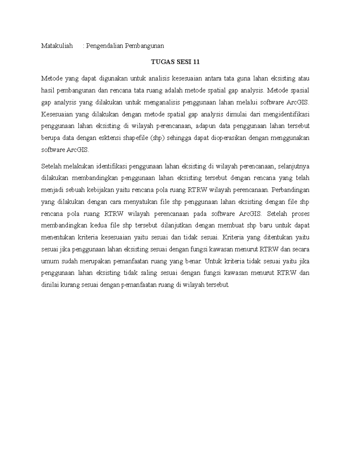 Metode spatial gap analysis - Metode spasial gap analysis yang ...