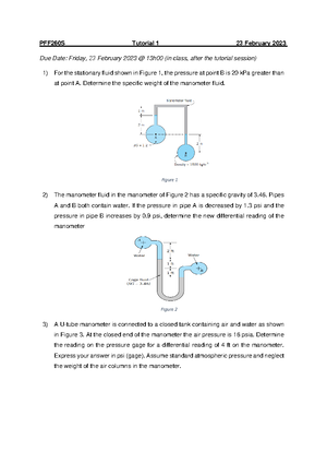 PFF260S - CPUT - Process Fluid Flow - Studocu