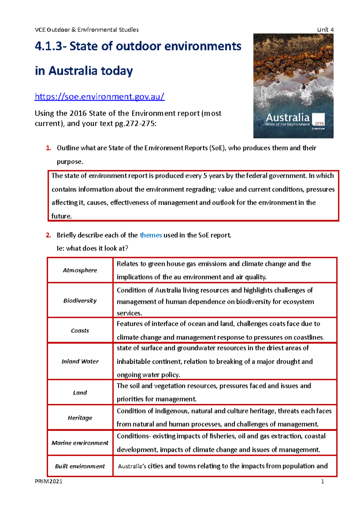 4.1.3 - State of the environment workbook 2021 - 4.1- State of outdoor ...