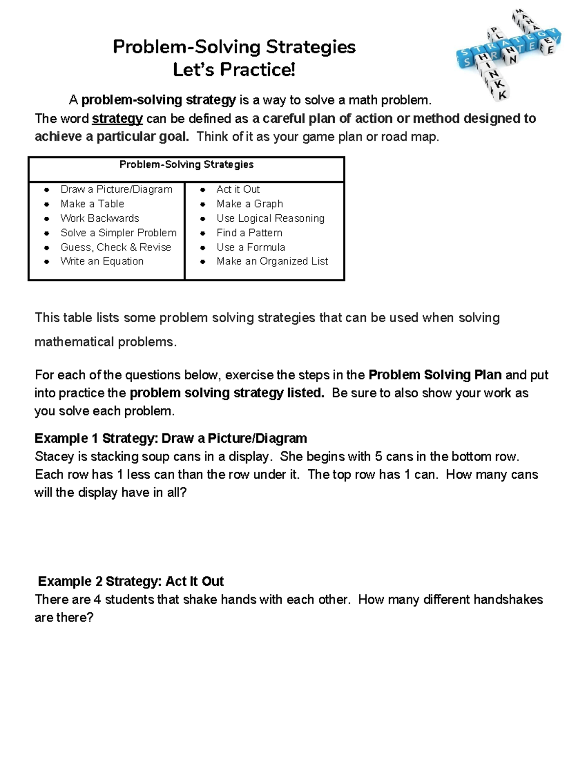 Xavier Gonzalez - Xavier Gonzalez - Copy of Problem Solving Plan in ...