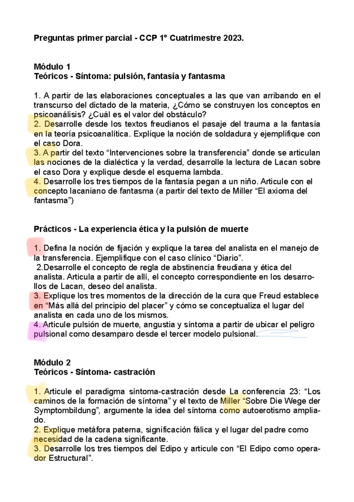 Preguntas orientadoras. Primer parcial CCP 2023. Primer Cuatri - Preguntas primer parcial - CCP ...