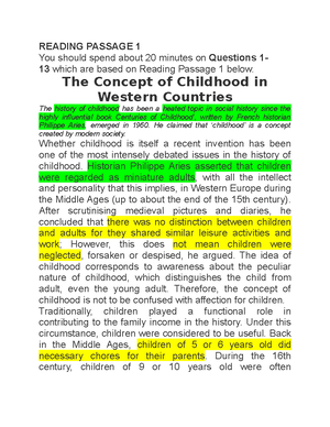 Reading 1 - READING PASSAGE 1 You should spend about 20 minutes on ...