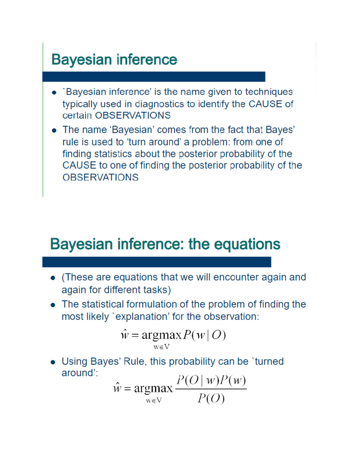 Bayesian method to spelling - Computer Science - Studocu