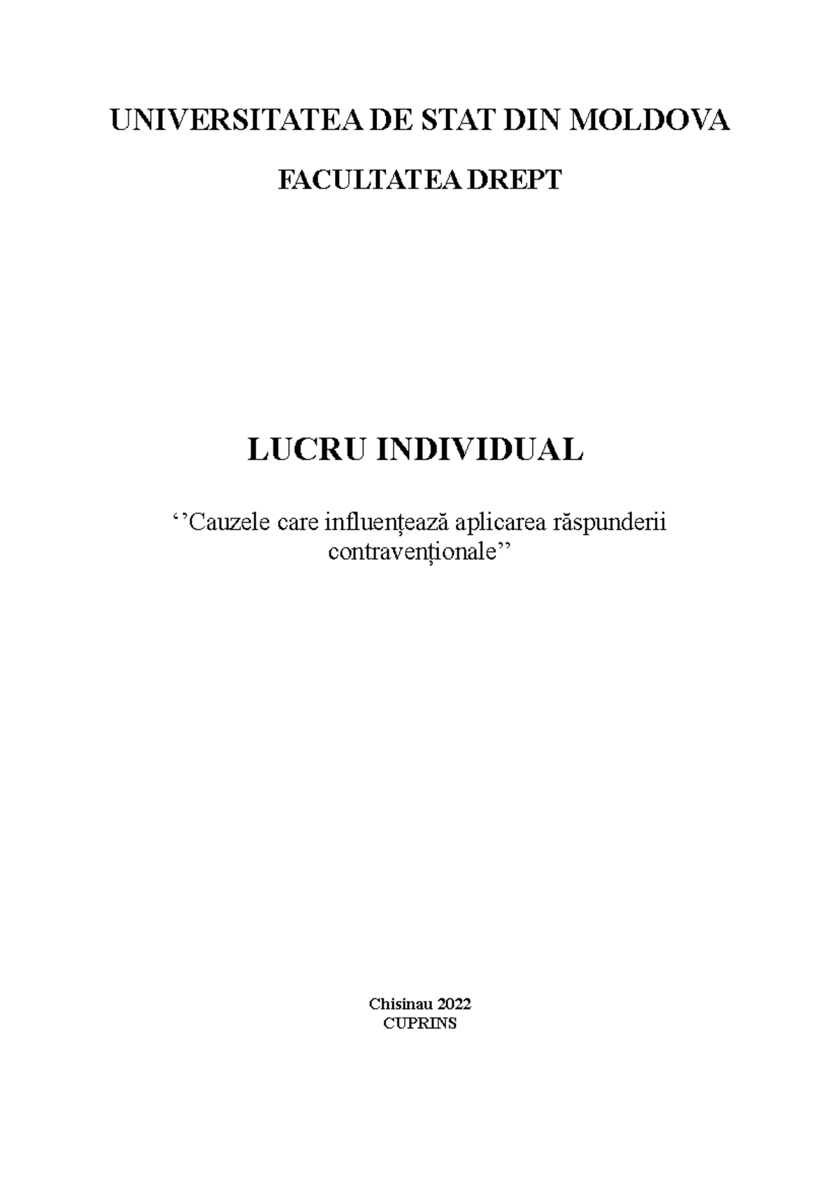 Docx lucru individual - sssss - UNIVERSITATEA DE STAT DIN MOLDOVA ...