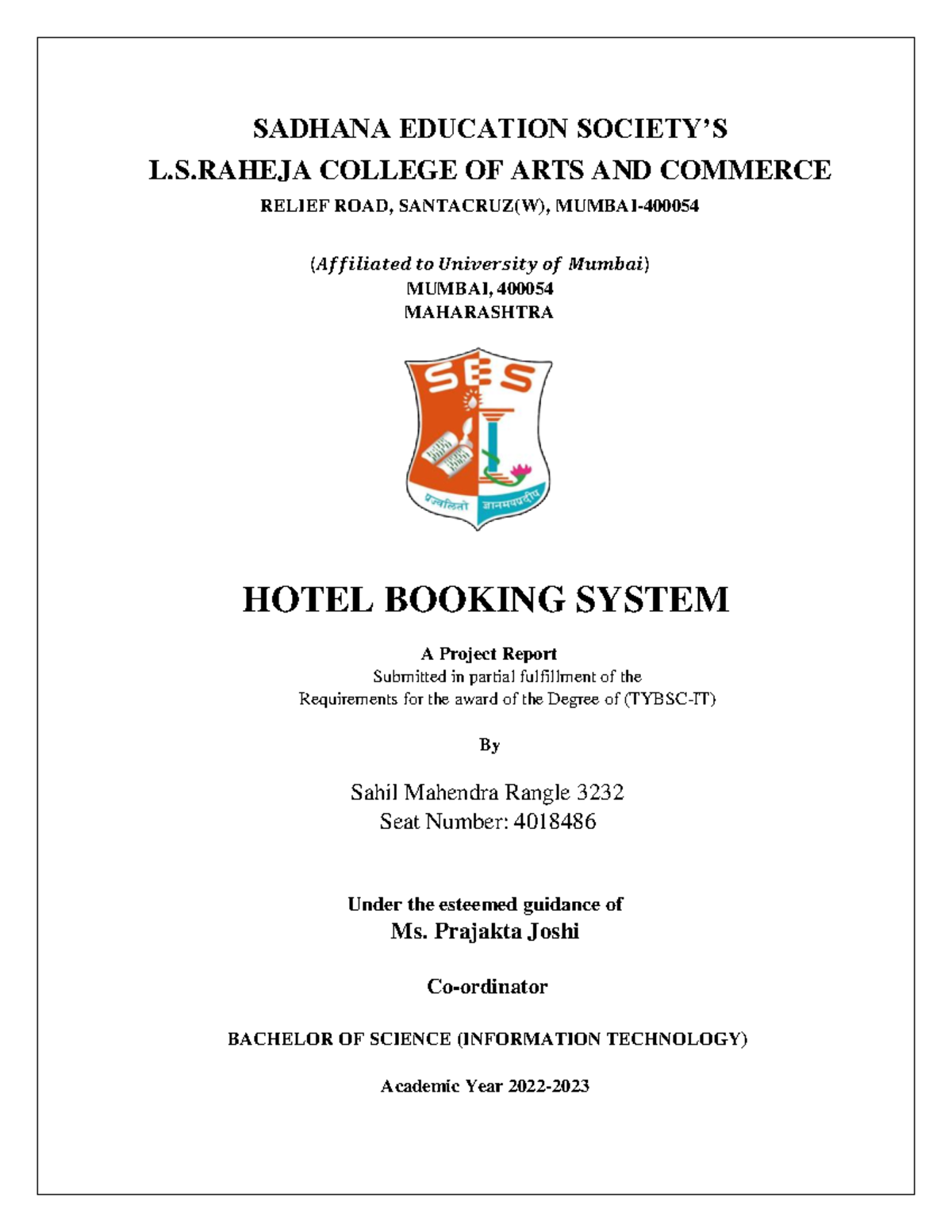 Black Book Sahil (1) removed - SADHANA EDUCATION SOCIETY’S L.S COLLEGE ...