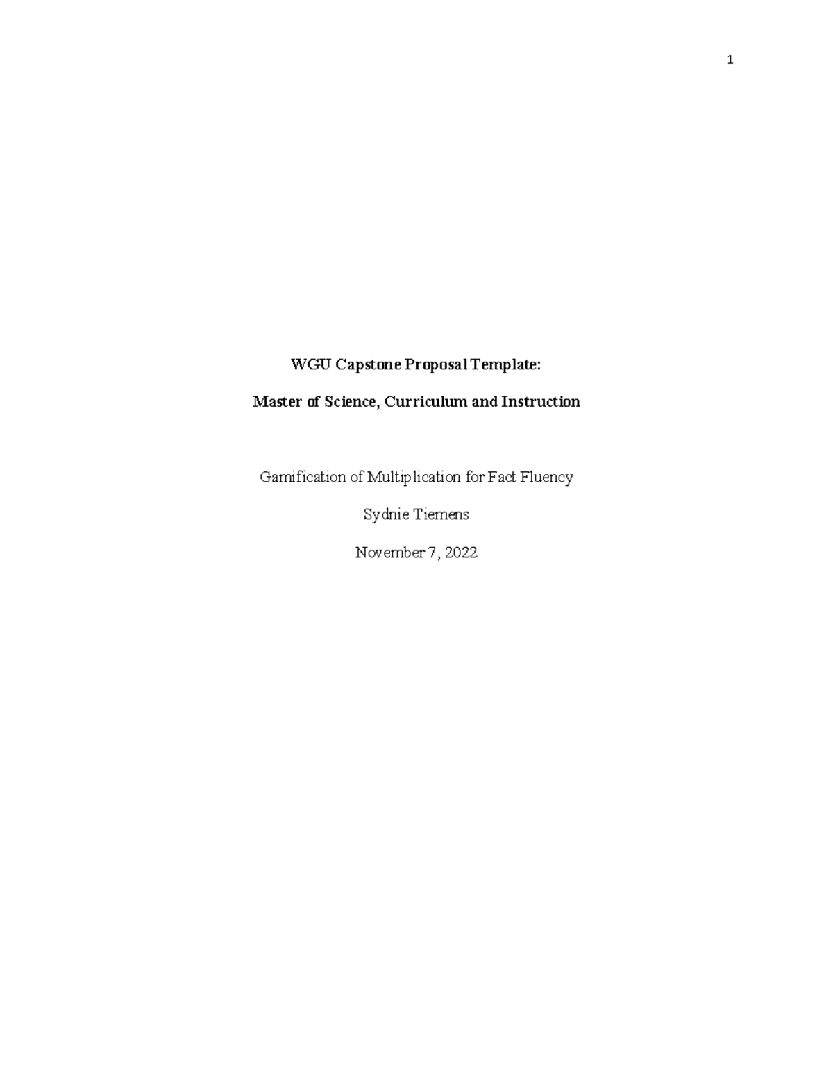 WGU Capstone Proposal Form final - WGU Capstone Proposal Template ...