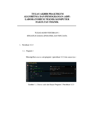 Format laprak - LEMBAR ASISTENSI PRAKTIKUM ALGORITMA DAN PEMROGRAMAN ...