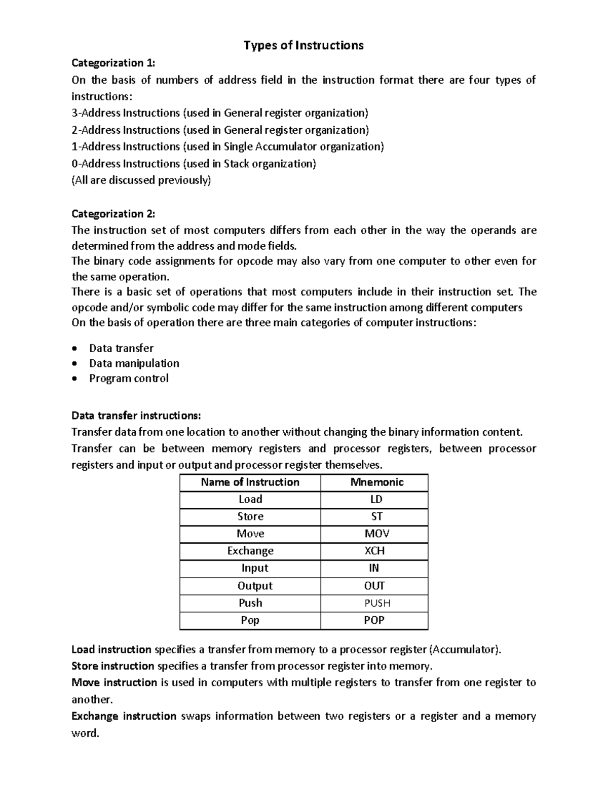 Types Of Instructions With Examples - Design Talk