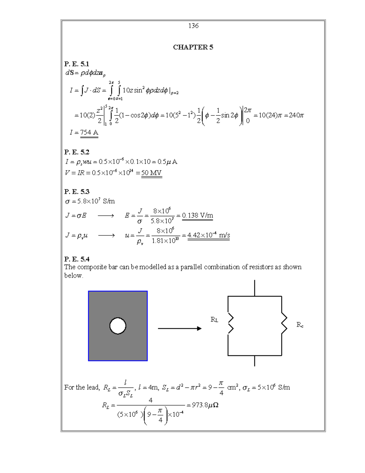 Sadiku 7XE Solutions Manual Ch05 - CHAPTER 5 P. E. 5. 2 5 2 2 0 1 2 5 2 2 2 10 10 sin | 1 1 1 2 ...