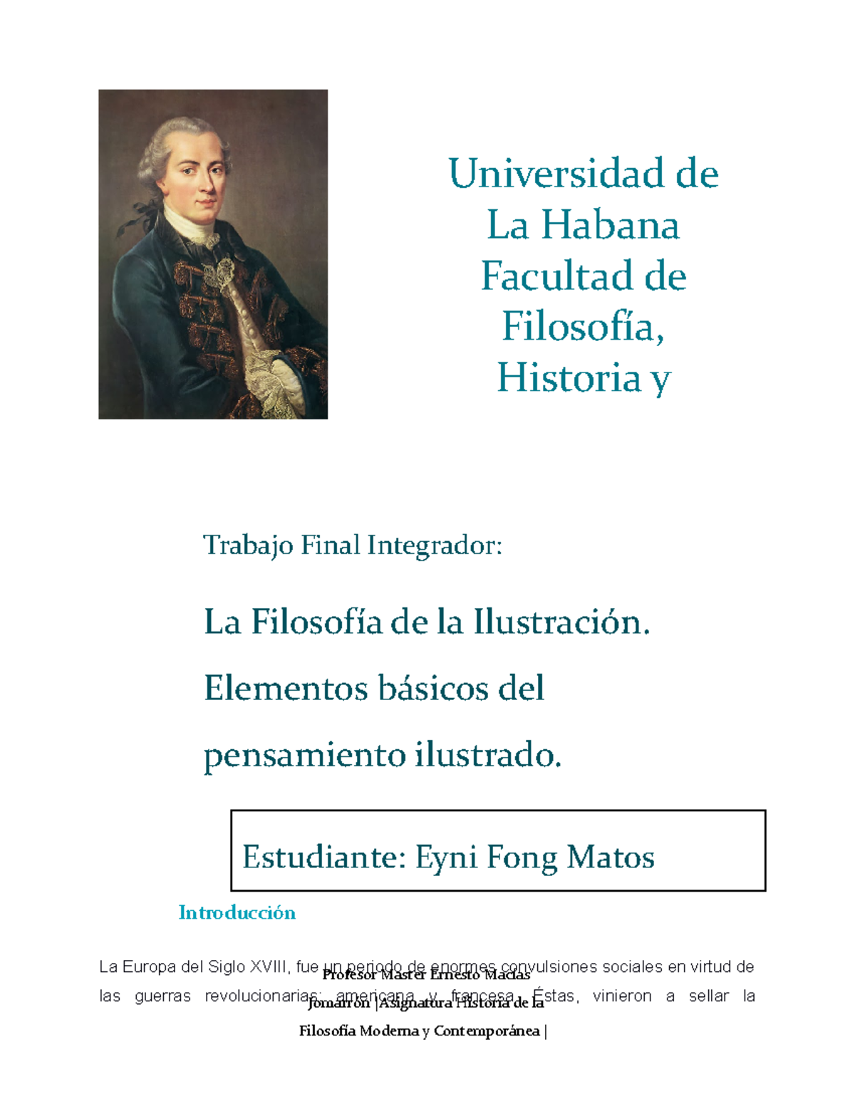 Ilustracion full Eyni Fong - Introducción La Europa del Siglo XVIII, fue un periodo de enormes ...