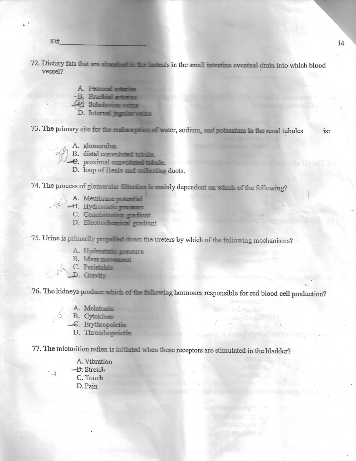 2016 anatomy II may exam past paper - Human Anatomy - Studocu