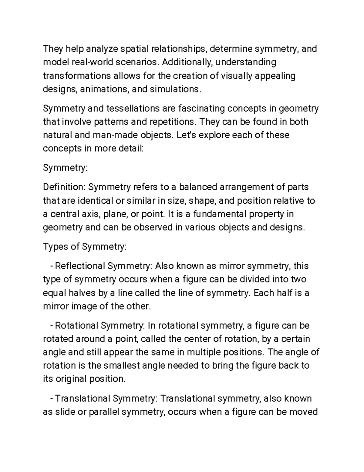 Introduction to Geometry-15 - They help analyze spatial relationships ...