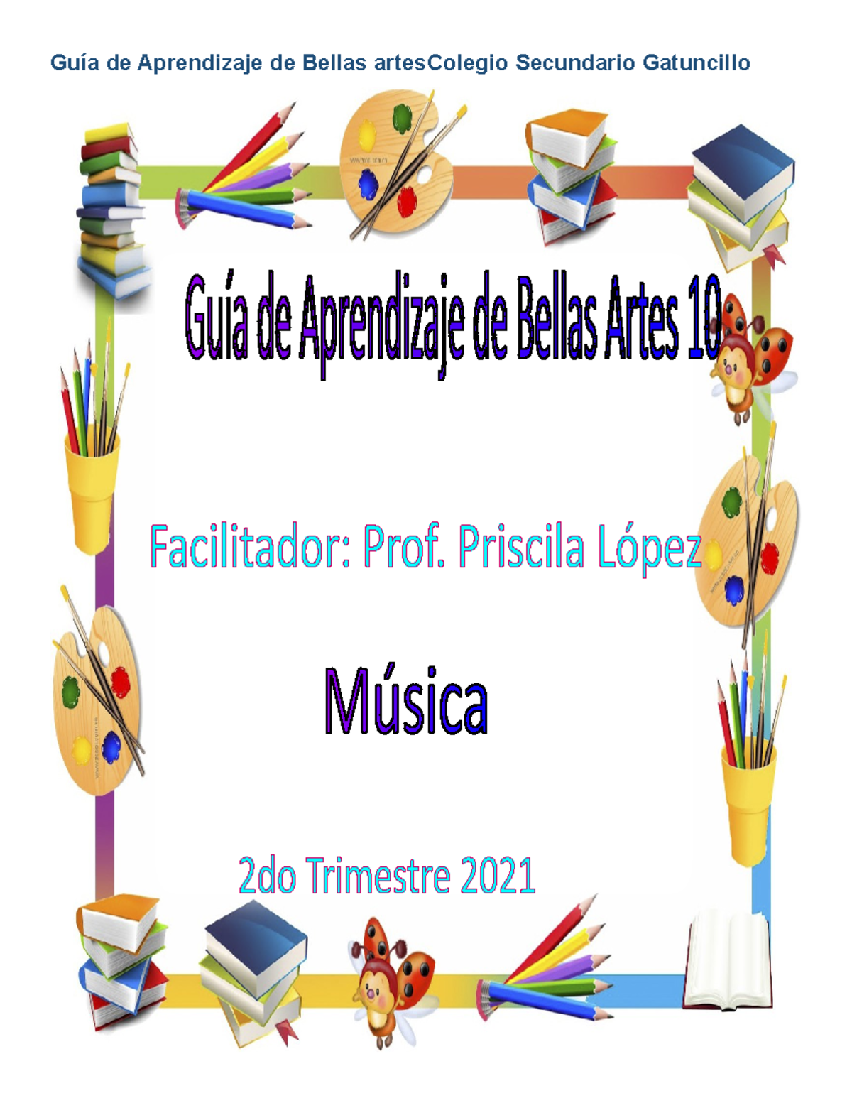 414265970 10mo Modulo de Bellas Artes X Para Estudiantes Listo - Guía ...