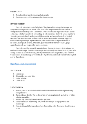 LAB Report MIC102 Practical 5 - 1 OBJECTIVES To learn how cell membrane ...