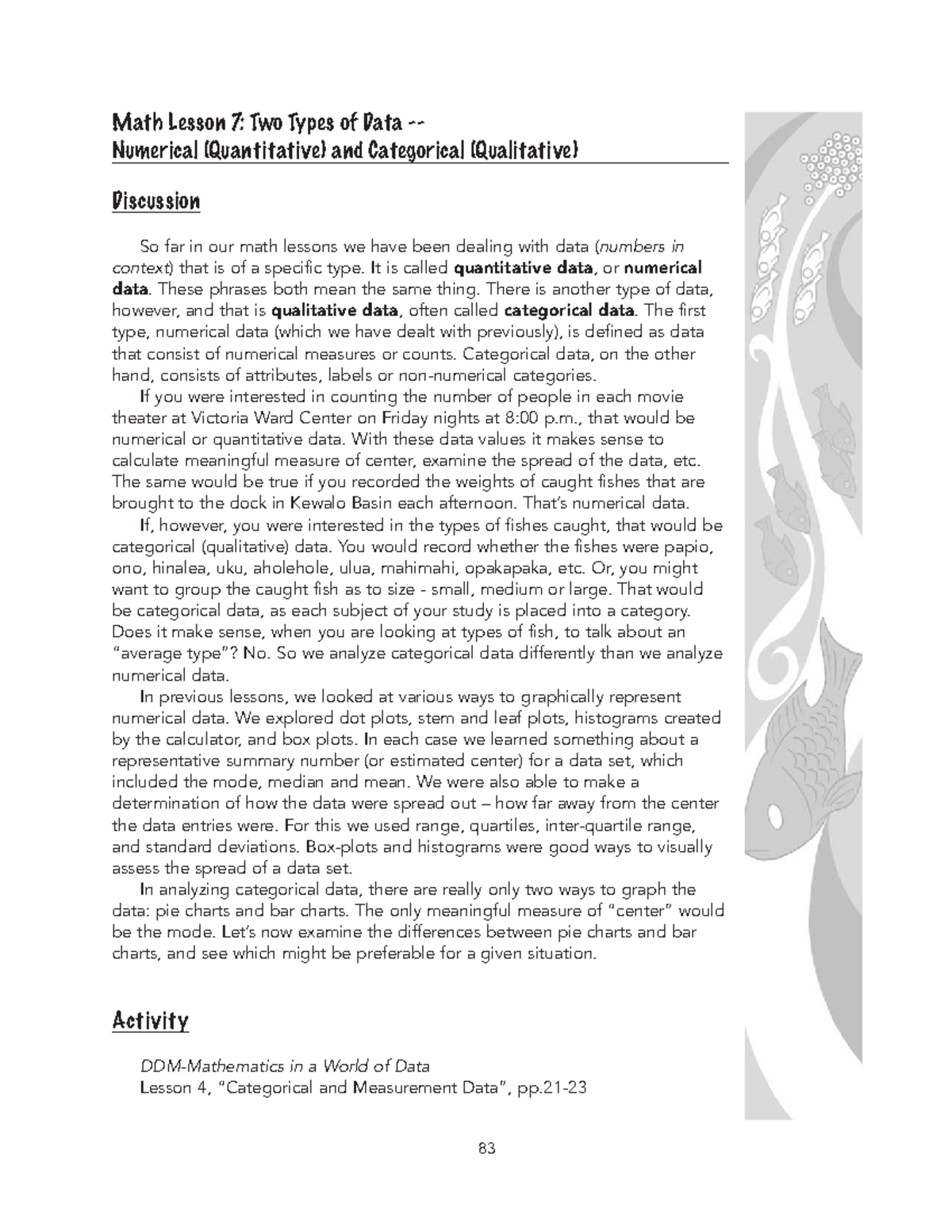Numerical (Quantitative) and Categorical (Qualitative - Math Lesson 7 ...