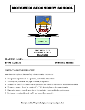 GR 8- Graphs Lesson 1 B - NOTES AND WORKSHEETS - GRADE 8 TERM 4 ...
