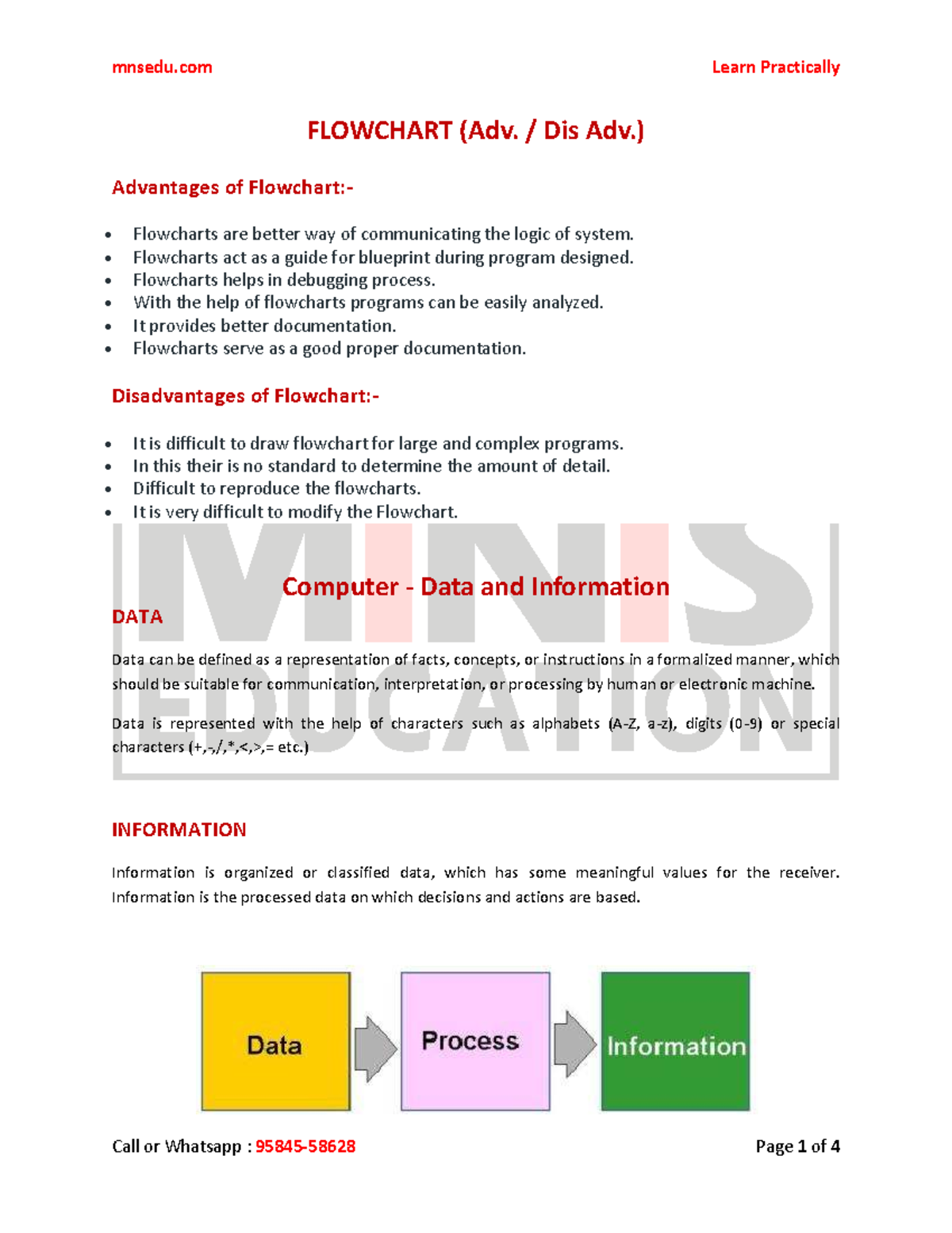 00 FLOW DATA INFO 03 PRO Constructs 15 Feb - FLOWCHART (Adv. / Dis Adv ...