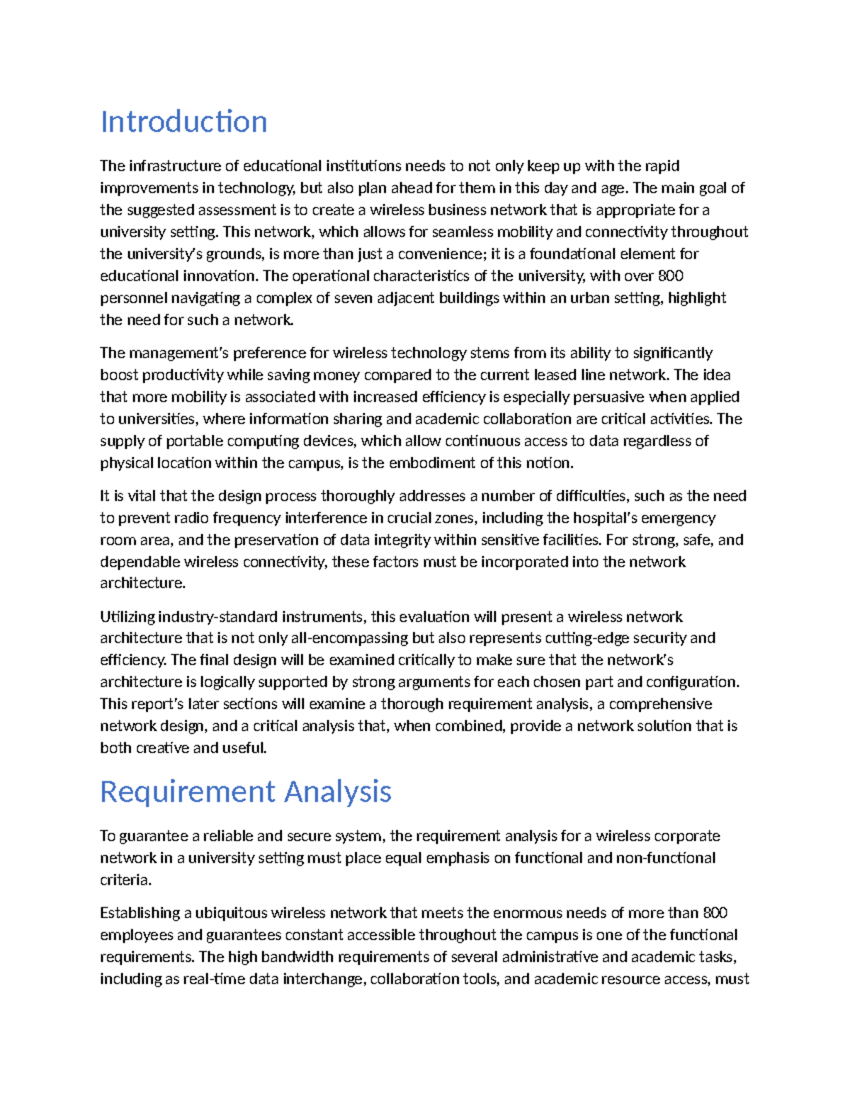 New Microsoft Word Document - Introduction The infrastructure of ...