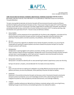 APTA Guide for conduct - ©2020 American Physical Therapy Association ...