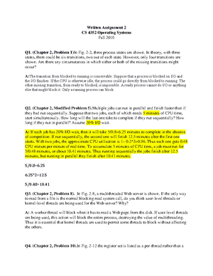 Assignment 1-solution - 1 Homework Assignment #1 Solution Q1. (8 points ...