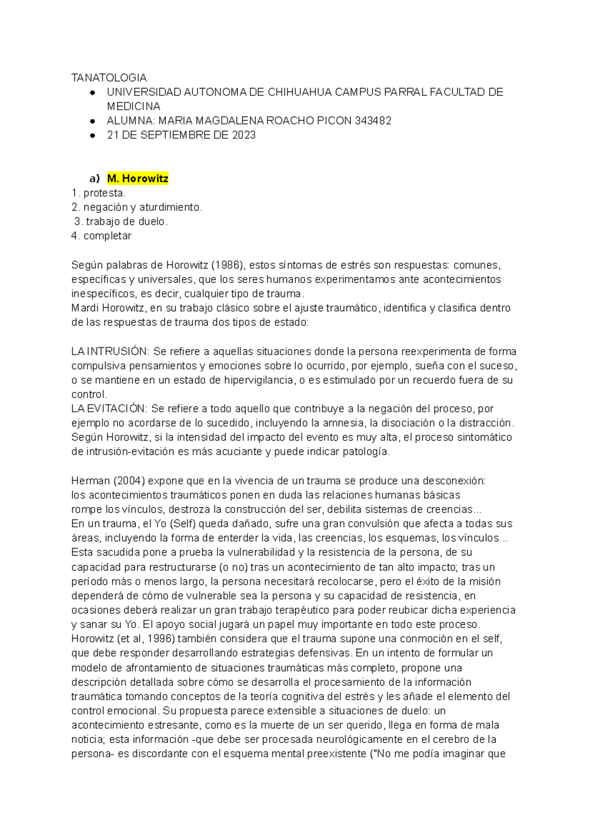 Ian - tanatologia - TANATOLOGIA UNIVERSIDAD AUTONOMA DE CHIHUAHUA ...