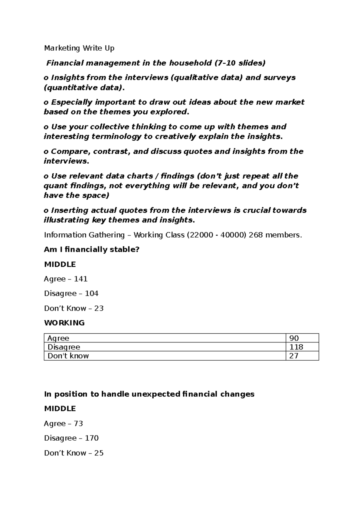 Marketing Write Up - Marketing Write Up Financial management in the ...