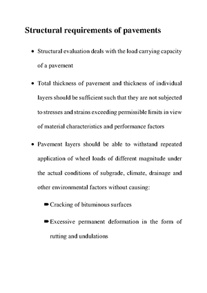 CET433 M2 ktunotes - Highway materials and design APOORVA KRISHNA Dept ...