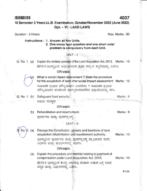 3 sem CRPC - CRPC question paper KSLU - L.L.B 3 & 5 years - Studocu
